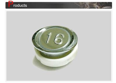 China Ellipse Shape Surface Mount Elevator Push Button Size 38 x 48 mm for sale