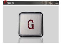 China Waterproof Illuminated Elevator Push Button With Good Touch Sense for sale