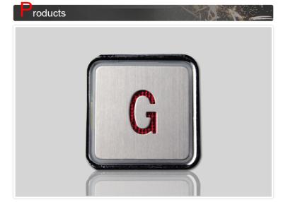 China Waterproof Illuminated Elevator Push Button With Good Touch Sense for sale