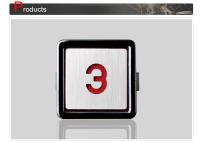 China Elevator Digits Push Button Indicator with 45% ~ 90% Humidity , Size 32 x 32 mm for sale