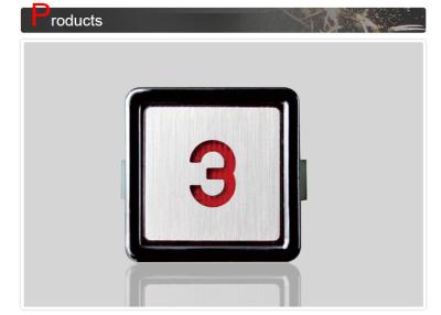 China Elevator Digits Push Button Indicator with 45% ~ 90% Humidity , Size 32 x 32 mm for sale