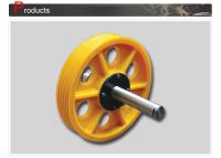 China Customized Traction Elevator System Nylon Plastic Guide Pulley Sheave for sale
