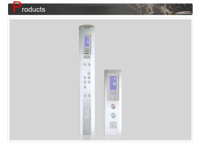 China Stainless Steel Elevator Push Button Panel Single Or Parallel LOP Type for sale