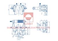China Double Pulling Elevator Lift Progressive Safety Gear Device Gear for sale