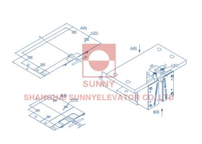 China Elevator Double Pulling Instantaneous Safety Gear For Passenger Lift for sale