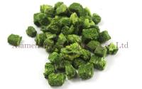 China Diced Green Freeze Dried Vegetables Bulk Freeze Dry Spinach as Storage Food for sale