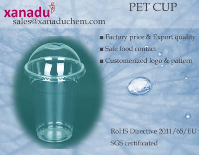 China 200ml printed clear PET Cups| Disposable plastic cups for cold drinks/deli/fruits for sale
