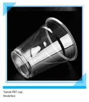 China 8oz PET cold beverage disposable plastic cup with lid for sale