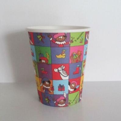 China LQ single wall hot drink paper cup with colorful design for sale