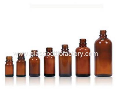 China Amber Essential Oil Glass Bottle for sale