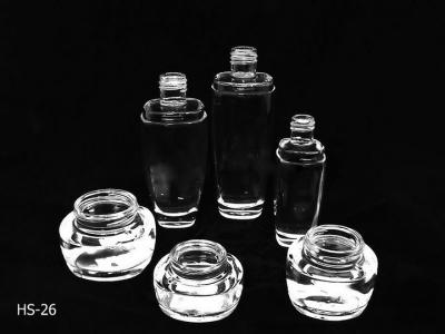 China Custom Essence Oil Skin Care Cosmetic Glass Bottles and Jars for sale