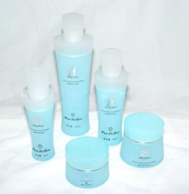 China 4 Ounce 1 OZ Blown Coloured Flint Emulsion Cosmetic Glass Bottles and Jars for sale