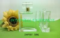 China Ladies 50ml Painted Glass Perfume Spray Bottles With C / W Surlyn Cap And Pump DWP007 for sale