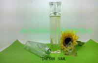 China Custom 50ml Empty Cosmetic Glass Bottle For Perfume , Heart Shape for sale