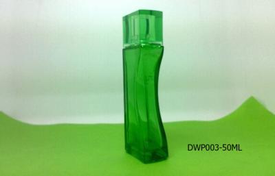 China Green Cosmetic Glass Bottle Refillable Perfume Bottles Containers For Women for sale