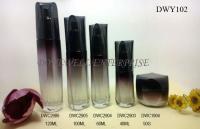 China 60ml 40ml Painted Cosmetic Glass Bottle Set For Skincare Cream for sale