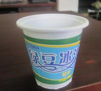 China White Disposable Plastic Cups Eco Friendly For Mung Bean Soup 360ml for sale