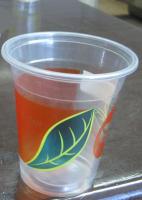 China Transparent Disposable Plastic Cups For Bubble Tea , Dome Lid 360ml PP for sale