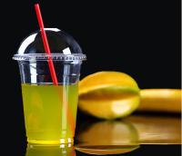 China 460ml PET Disposable Plastic Cups Slender For Ice Coffee , Cold Drink for sale