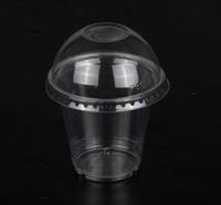 China Plastic Dome Disposable Cup Lids For Juice , Diameter 85mm PET for sale