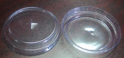 China 80mm Transparent Disposable Cup Lids Flat Shape For Milk 1.5cm Height for sale