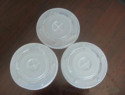 China Paper Flat Disposable Cup Lids For Milk , PS Lids 80mm Diameter for sale