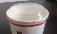 China PET Flat Plastic Disposable Cup Lids For 93mm Cup , 95mmx20mm for sale