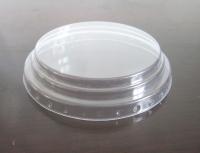 China PET Flat Plastic Disposable Cup Lids For 93mm Cup , 95mmx20mm for sale