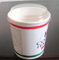 China PET Flat Plastic Disposable Cup Lids For 93mm Cup , 95mmx20mm for sale