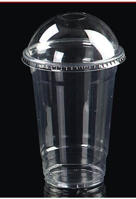 China Dome Disposable Cup Lids Clear For Juice 100mm Cups Cover PET for sale