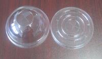 China Dome Disposable Cup Lids Clear For Juice 100mm Cups Cover PET for sale
