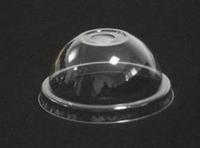 China Dome Disposable Cup Lids Clear For Juice 100mm Cups Cover PET for sale