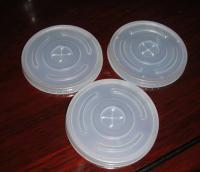 China HIPS Semi Clear Disposable Cup Lids For Diameter 90mm Cups Cover for sale