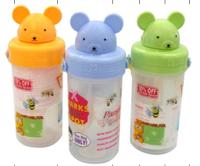 China 350ml Reusable High Density Polyethylene Wide Mouth Kids Plastic Water Bottles for sale