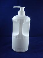 China 1000ML White Sealable Plastic / Aluminum Pump Cosmetic Packaging Bottles for sale