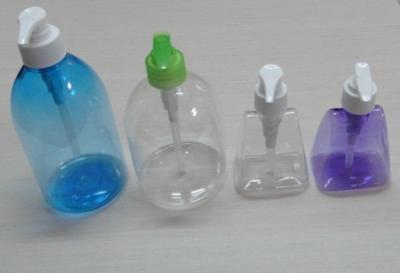 China 550ML Clear Empty Colored Plastic PET Cosmetic Jars And Containers With Various Pumps for sale