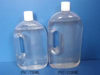 China 750 - 1200ml Transparent Large PET Plastic Cosmetic Packaging Jars And Bottles for sale