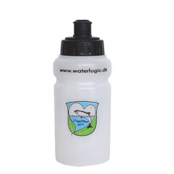 China 10oz Promotional White Polyethylene / Polypropylene Water Bottles  With Printed Logos for sale