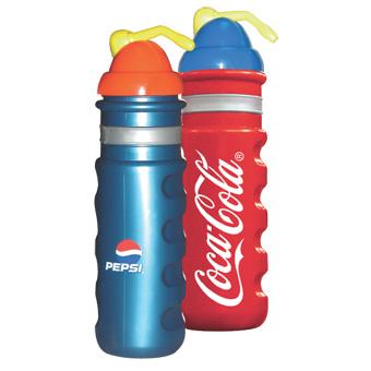 China 16oz Colourful Double Wall Polyethylene Material Plastic Sport Water Bottles for sale