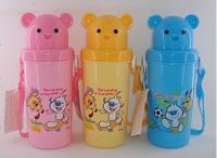 China 600ML Colourful Reusable Polypropylene Plastic Promotional Cartoon Water Bottles for sale