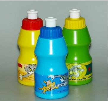 China 300ML 10oz Colourful Reusable Polypropylene Plastic Cartoon Water Bottles For Children for sale