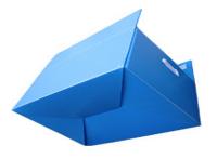 China Blue Non - Toxic Folding Plastic Corrugated Plastic Boxes With Thickeness 2-6mm for sale