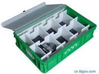China 4mm 5mm 6mm Green Correx Box Collapsible Storage Boxes With Lids for sale
