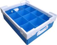 China ISO9001 Plastic Coroplast Box , Customized Collapsible Storage Boxes With Lids for sale