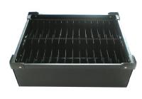 China Large Conductive Fire Resistance Corrugated Plastic Boxes For Partition for sale