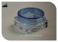 China Transparent 3ML empty Cosmetic Container Square For Make up for sale
