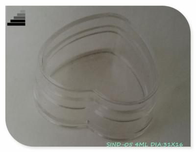 China Mini 5ML Clear Cosmetic Cream Jars / Container packaging with Recyclable for sale