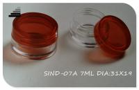 China Transparent Plastic Cosmetic Jar / PP empty cosmetic jars Skin Care cream for sale