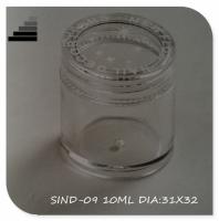 China Facial Cream Cosmetic Container , Transparent Plastic Cosmetic Jar for sale