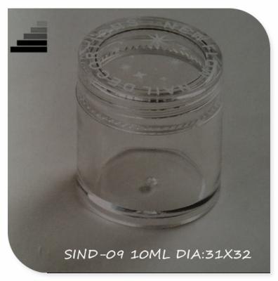 China Facial Cream Cosmetic Container , Transparent Plastic Cosmetic Jar for sale